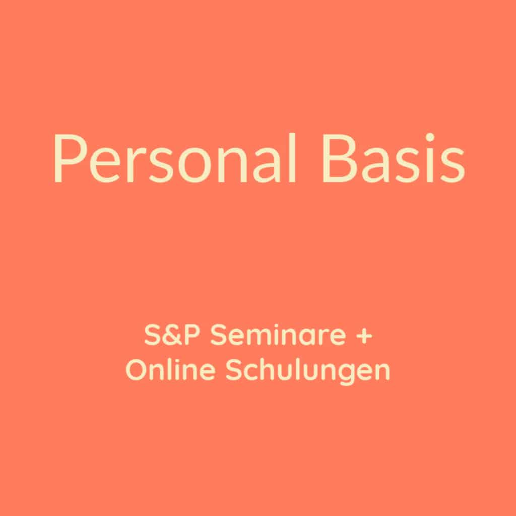 Seminare Personal Basis + Online Schulung Personal Basis